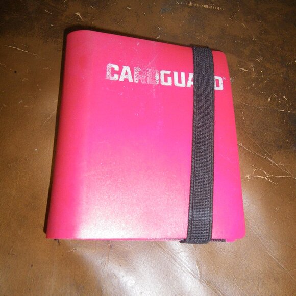Toys | Cardguard Card Guard Mini Binder With Strap Holds 4 Cards Red ...